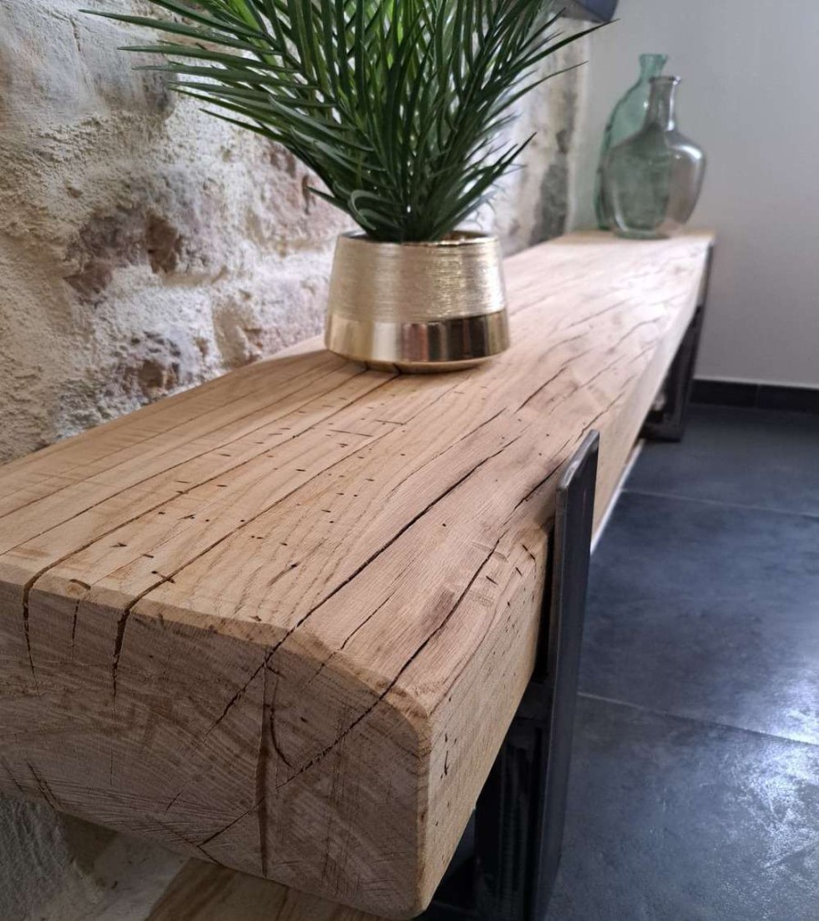 meuble banc chêne massif